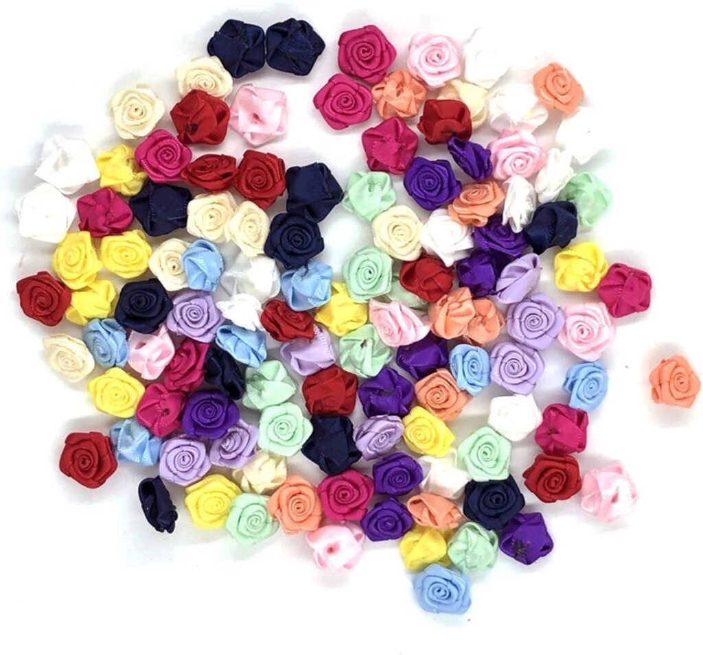 Satin Ribbon Roses – Crafts and More