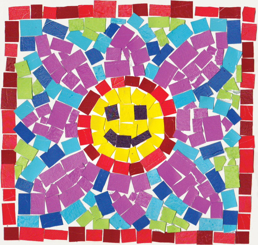Double Color Mosaic Squares – Crafts and More