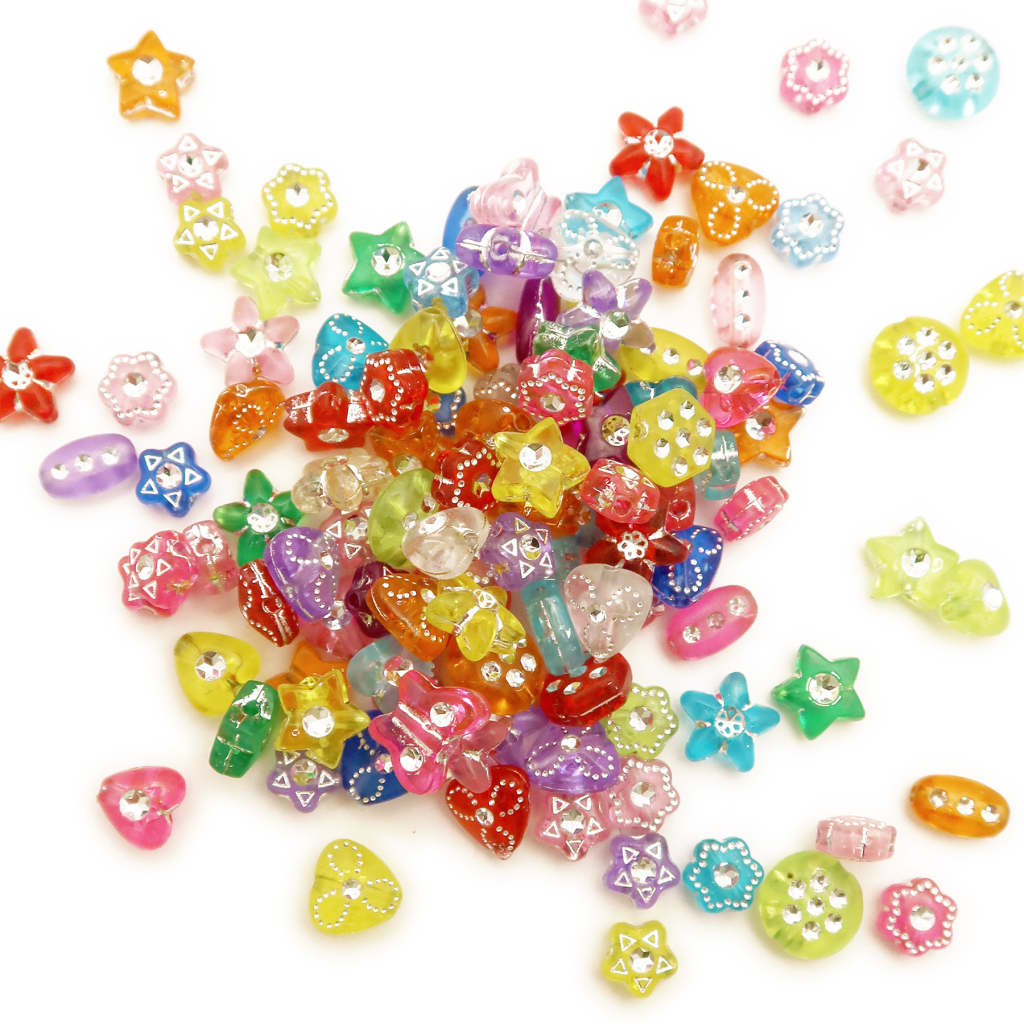 Gem Studded Shaped Beads – Crafts and More