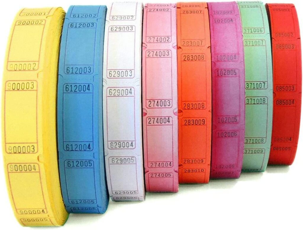 Single Roll Tickets – Crafts and More