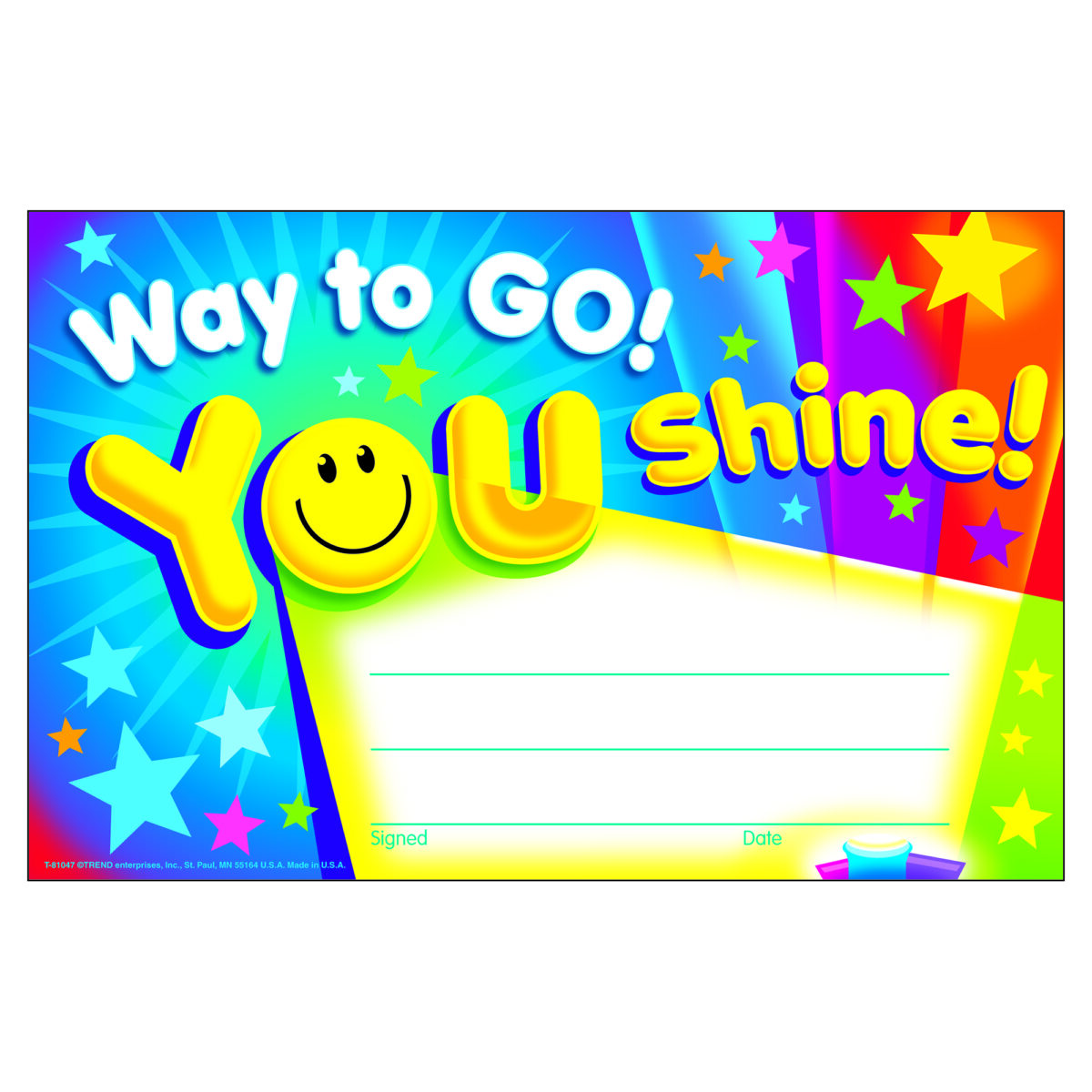 Certificate – Way To Go! – Crafts and More