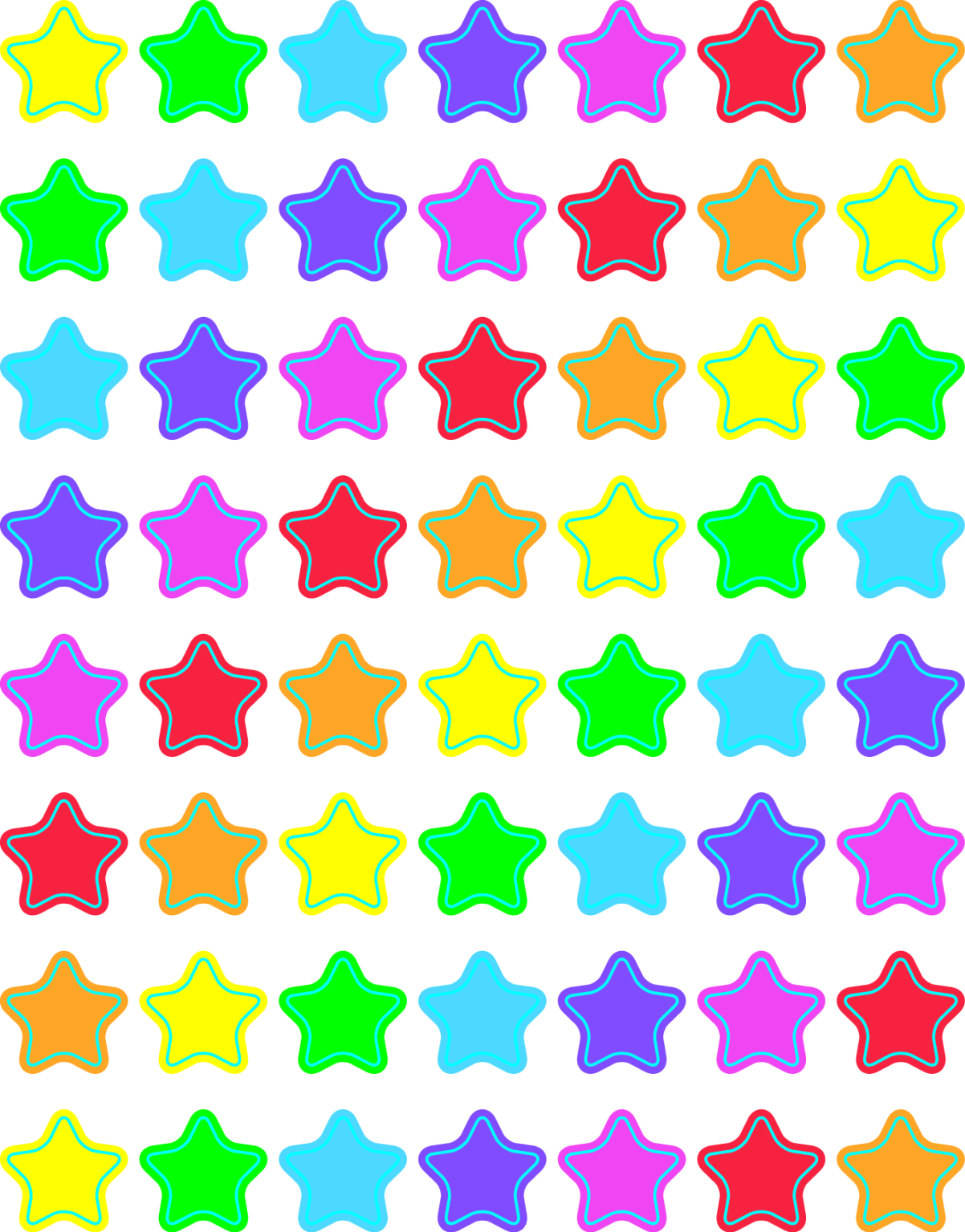 Mini Sparkle Star Stickers – Crafts and More