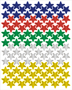 Foil Super Star Sticker – Crafts and More