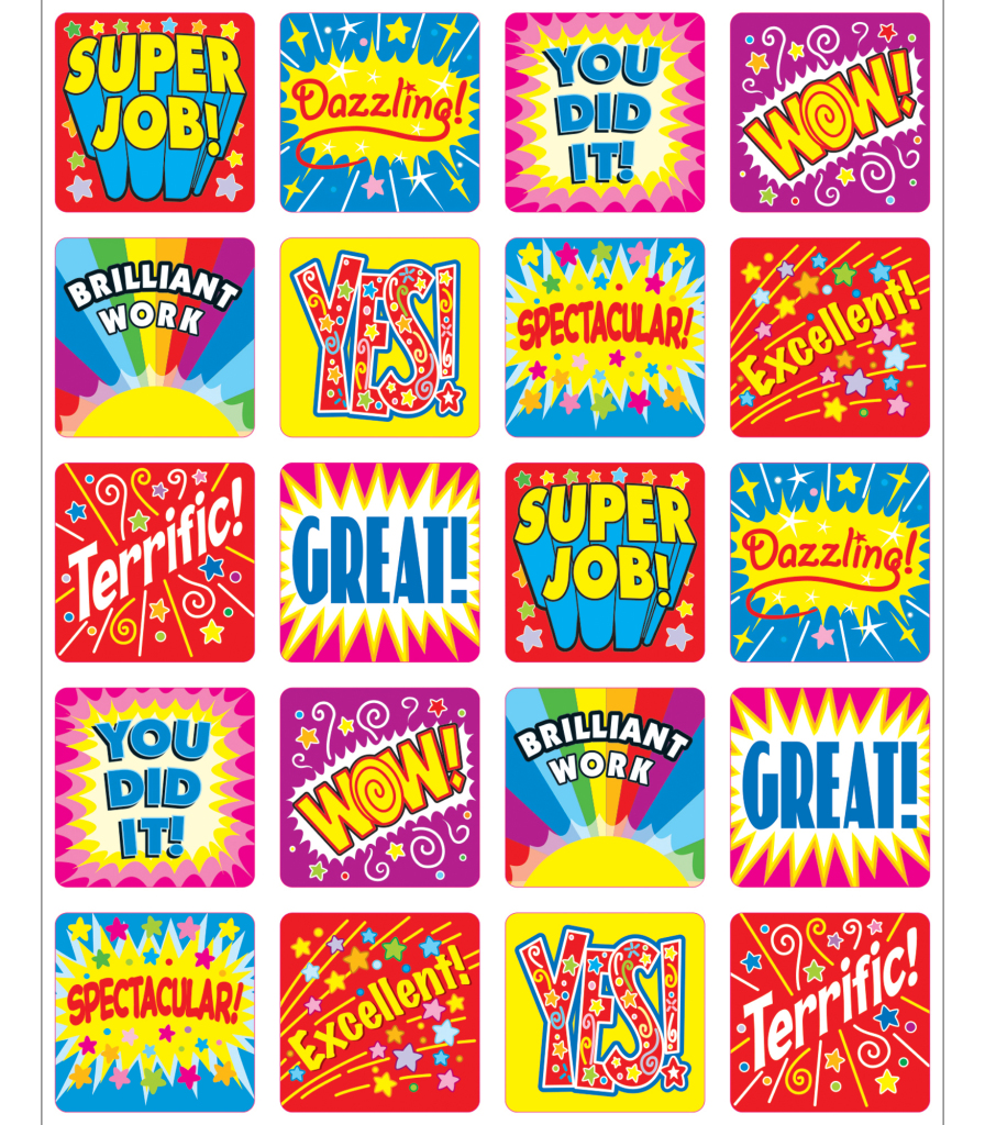 Positive Words Motivational Stickers – Crafts and More