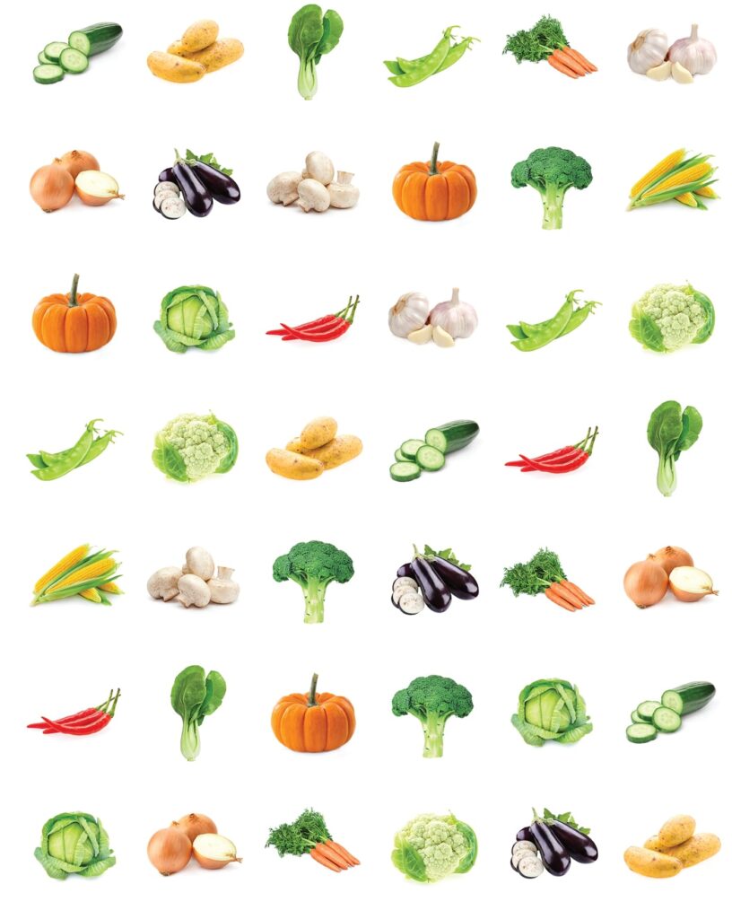 Assorted Vegetable Stickers – Crafts and More