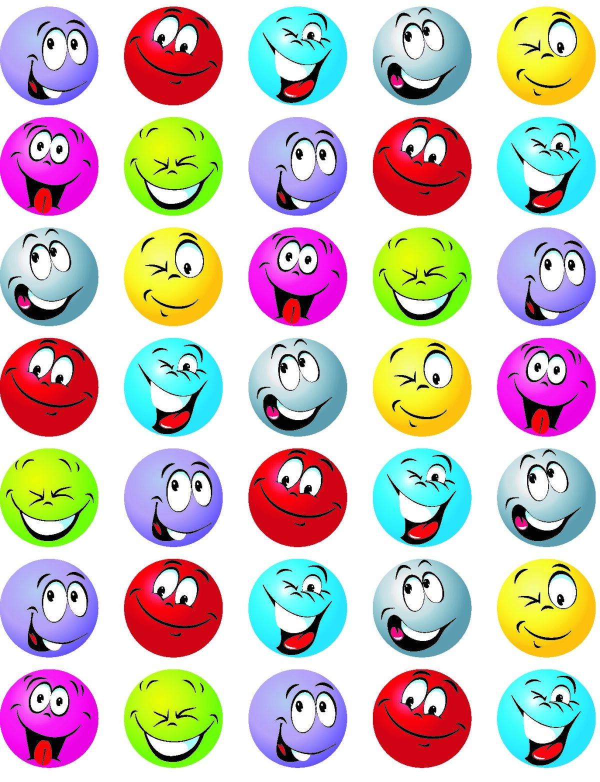 Medium Smiley Stickers – Crafts and More