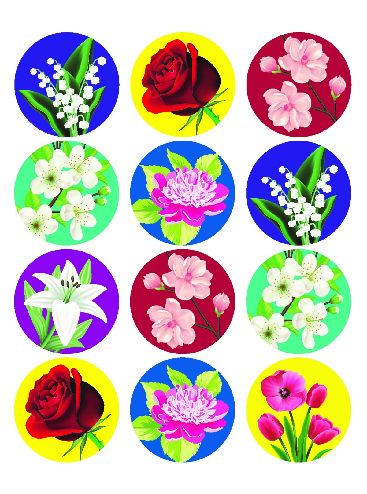 Big Real Flower Stickers – Crafts and More