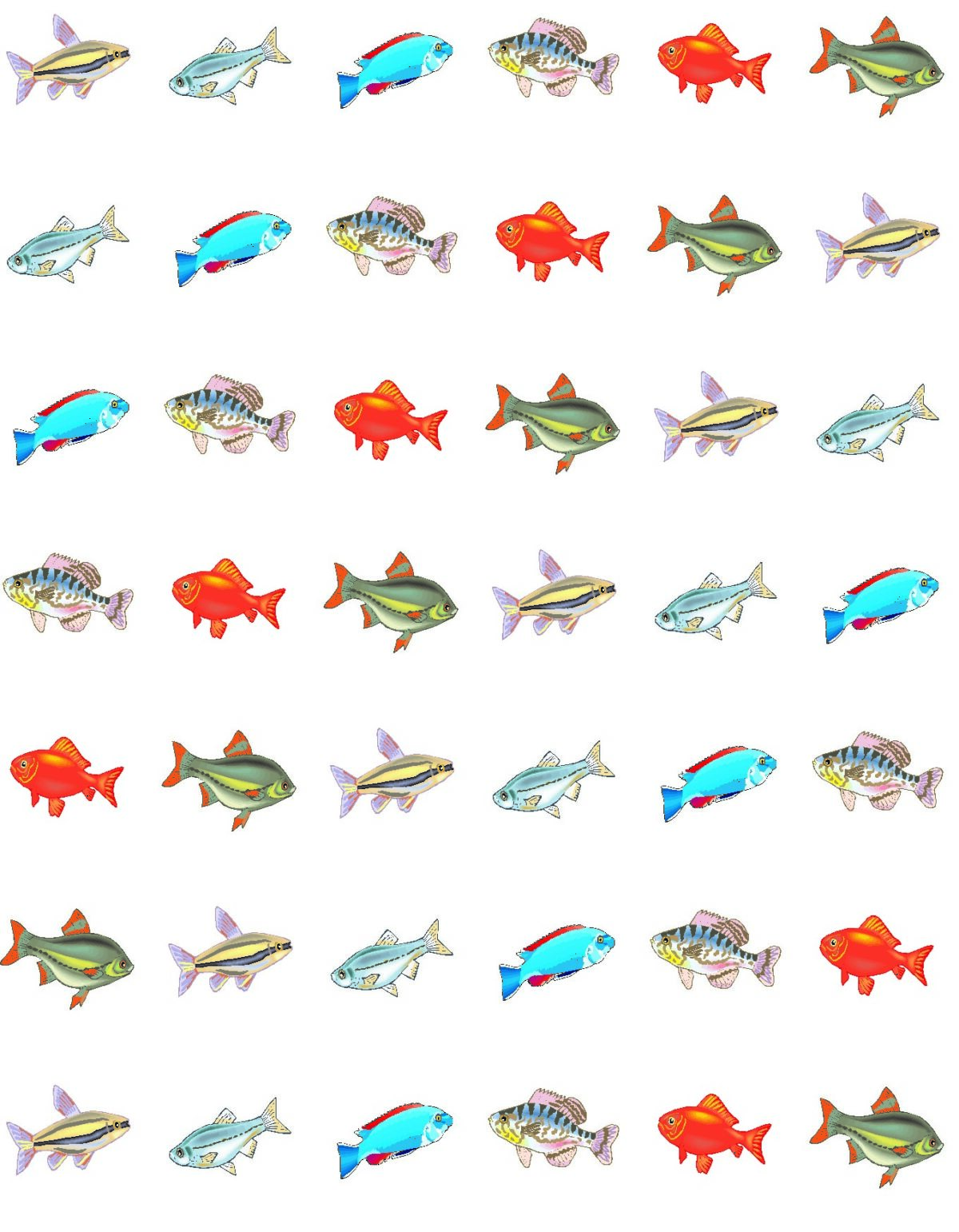 Small Fish Stickers – Crafts and More