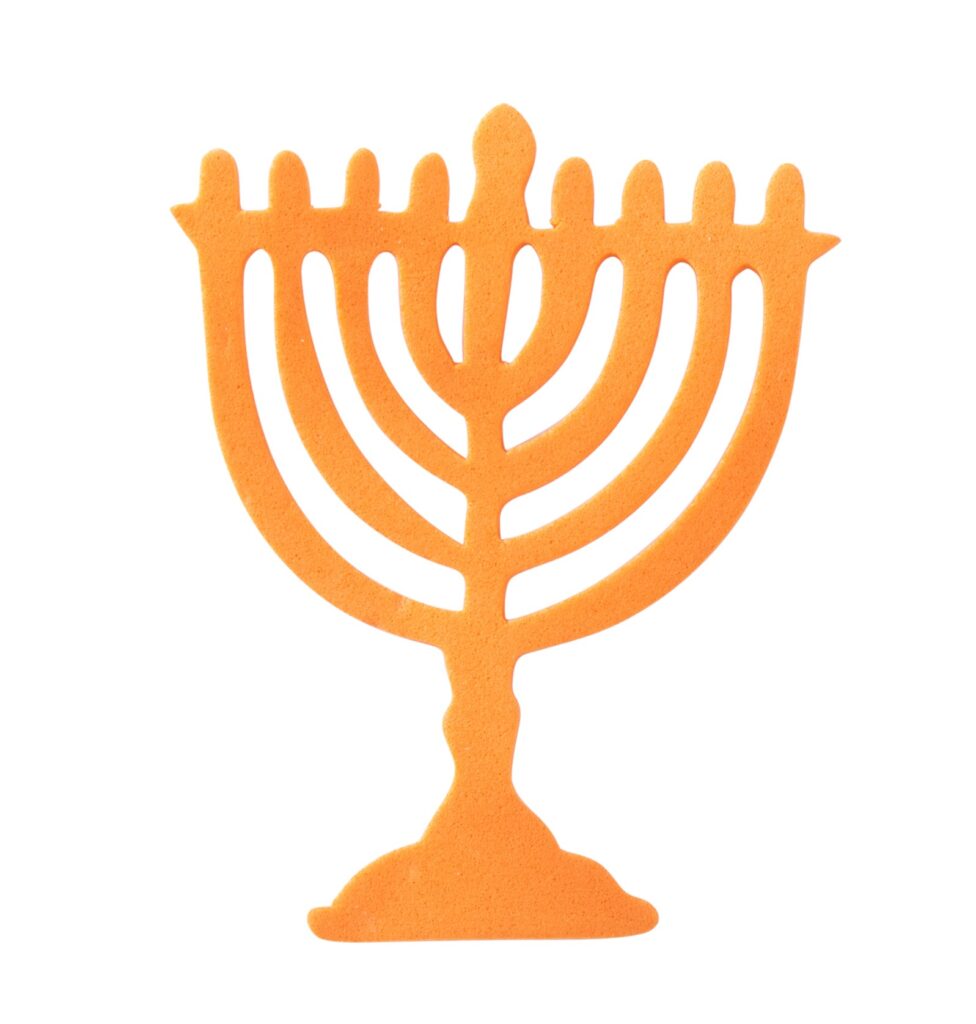 Foam Cutout – Menorah – Crafts and More