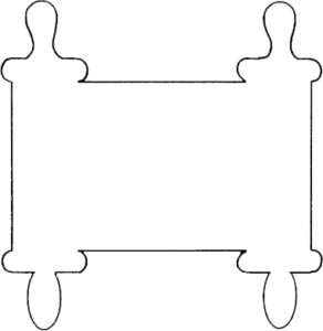 Large Blank Paper Cutouts – Sefer Torah – Crafts and More