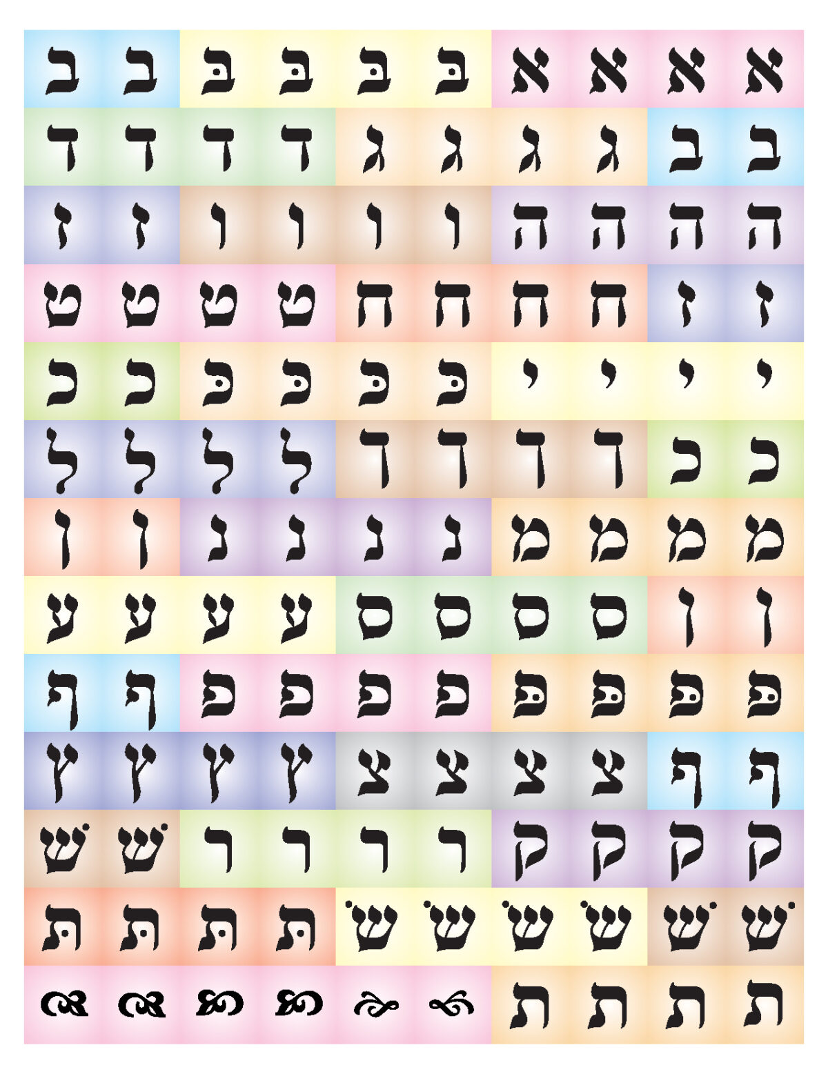 Stickers For Foam Cubes – Aleph-Bais – Crafts and More