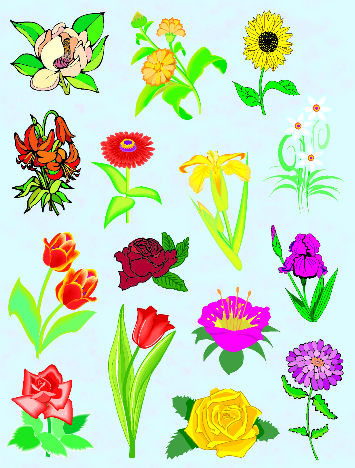 Flower Stickers – Crafts and More