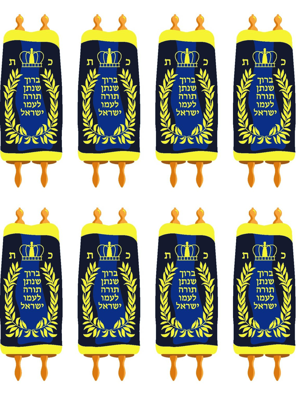 Large Sefer Torah Stickers – Crafts and More