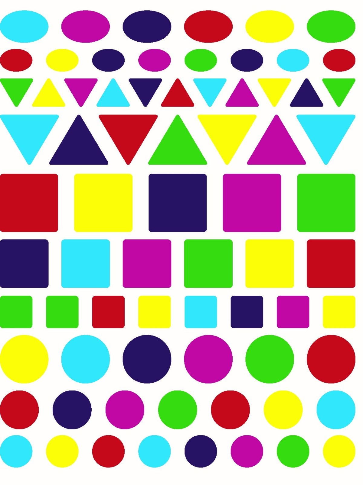 Assorted Shapes Stickers – Crafts and More