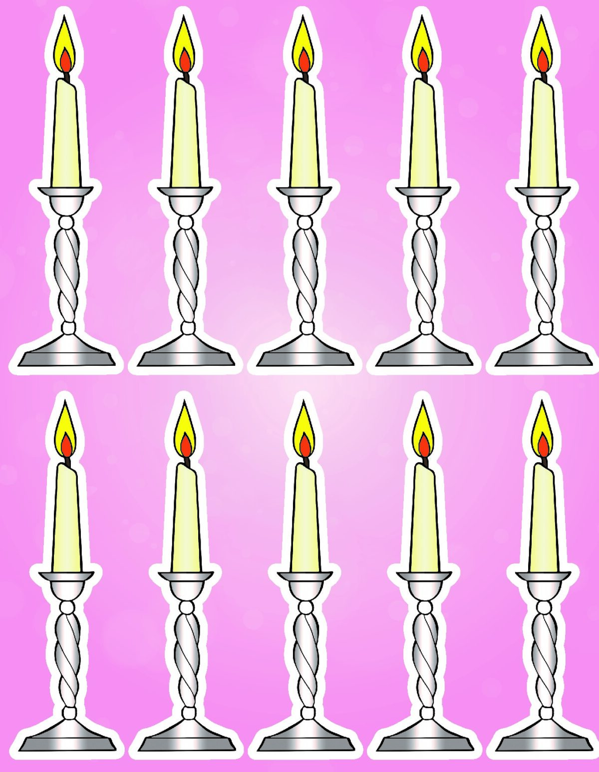 Candle Stick Stickers – Crafts and More