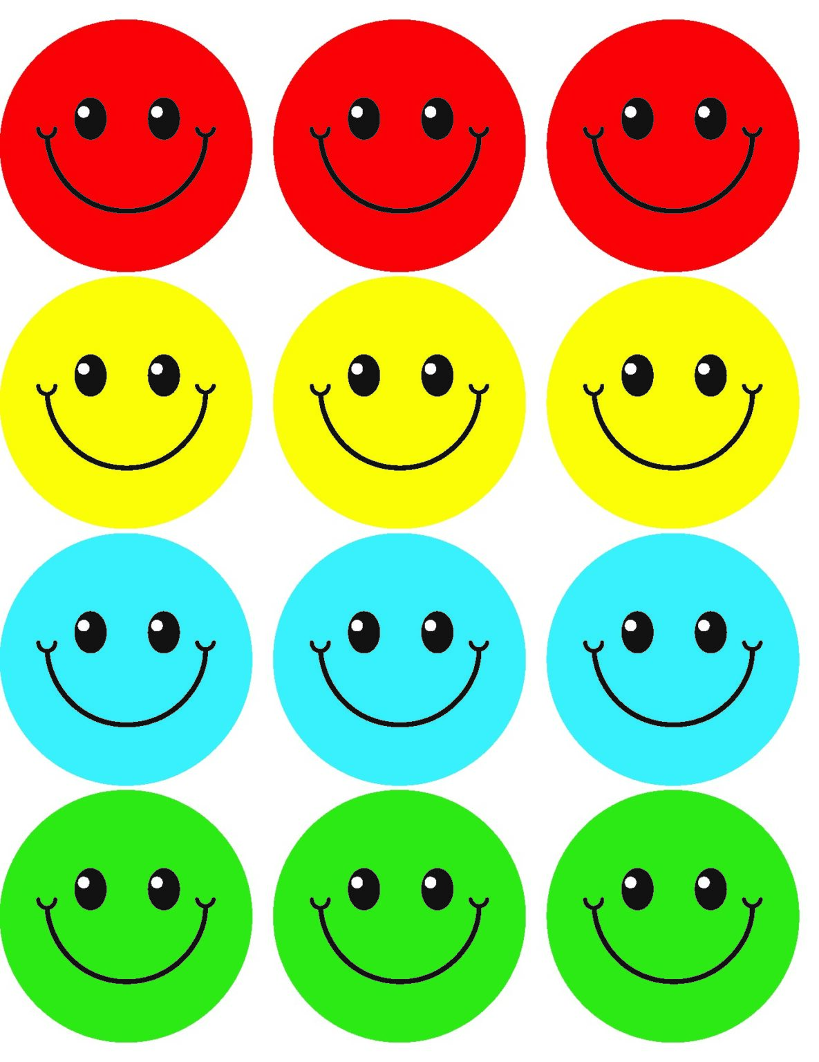 Smiley Face Stickers – Crafts and More