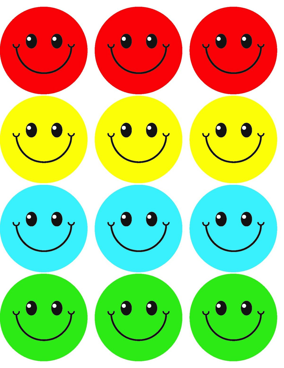 Smiley Face Stickers – Crafts and More