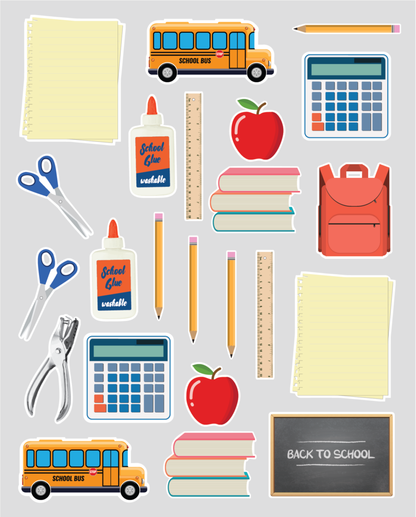 Assorted School Stickers – Crafts and More