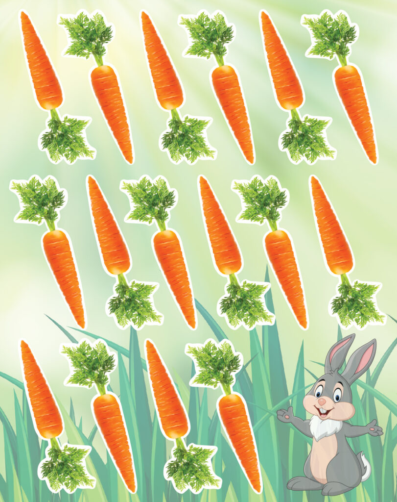 Carrot Stickers – Crafts and More