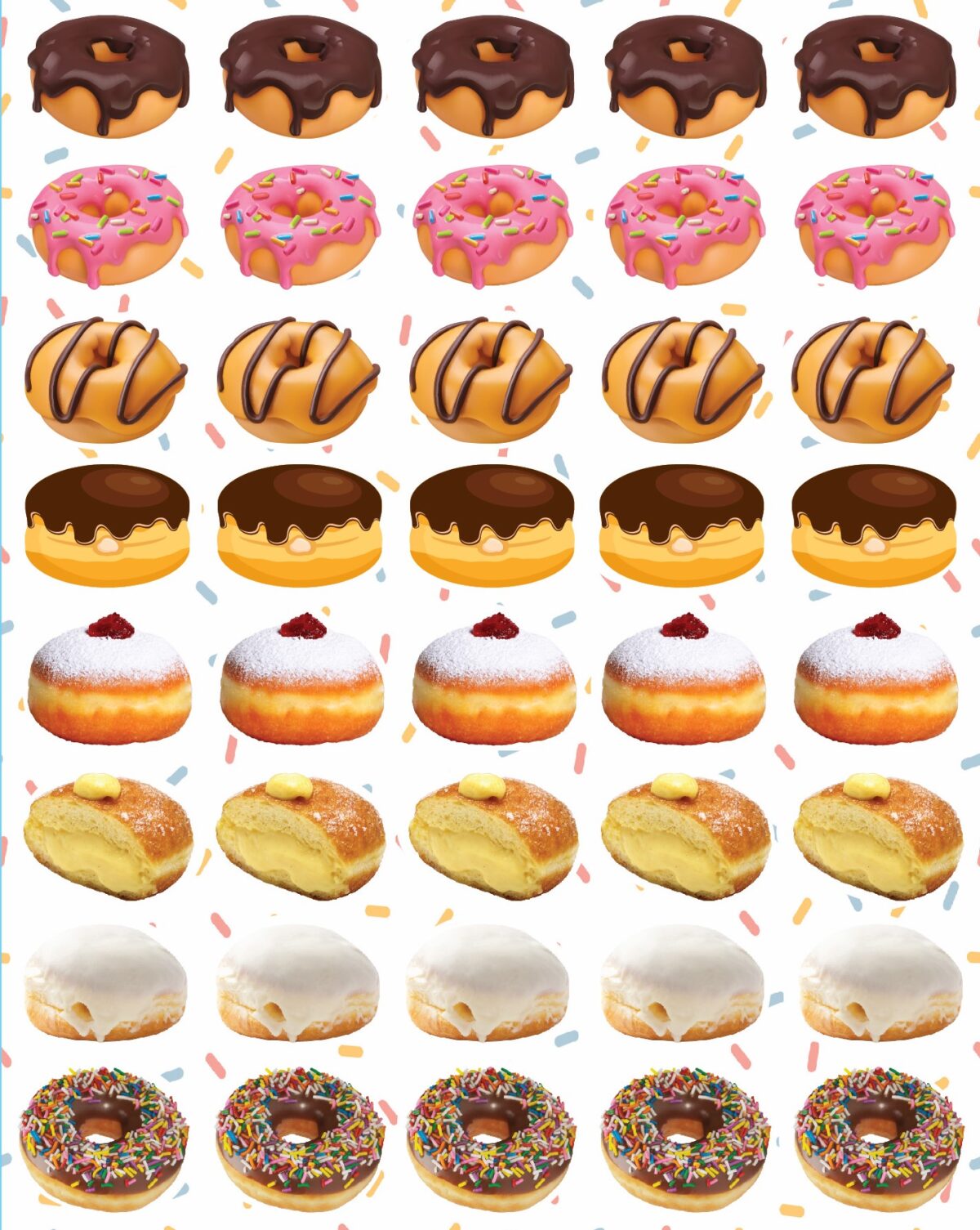Doughnut Stickers – Crafts and More