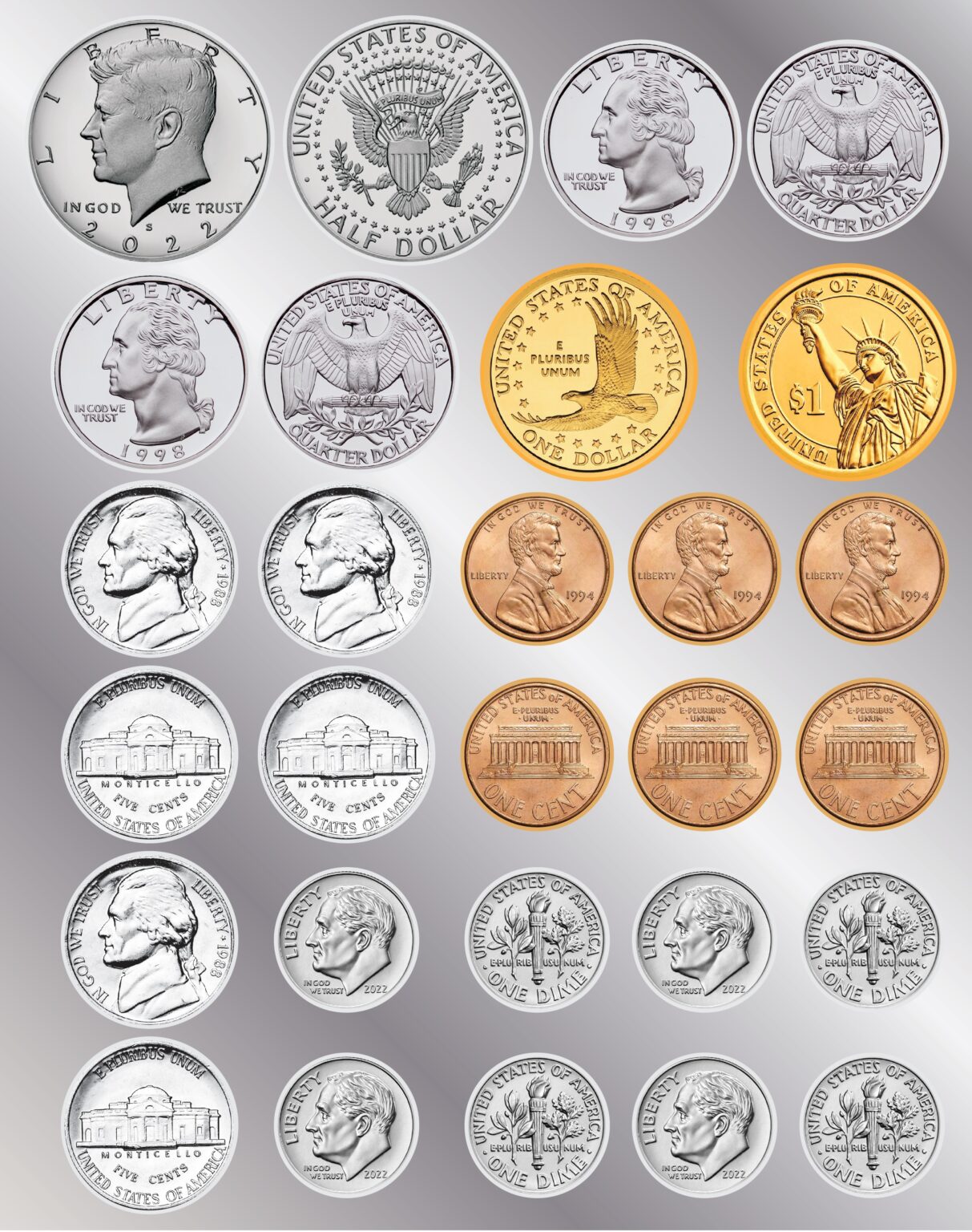 Coin Stickers – Crafts and More