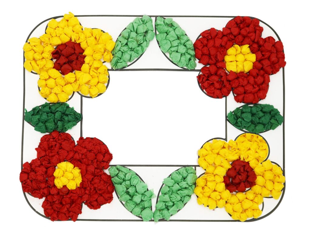 Crunch Art – Flowers Frame – Crafts and More